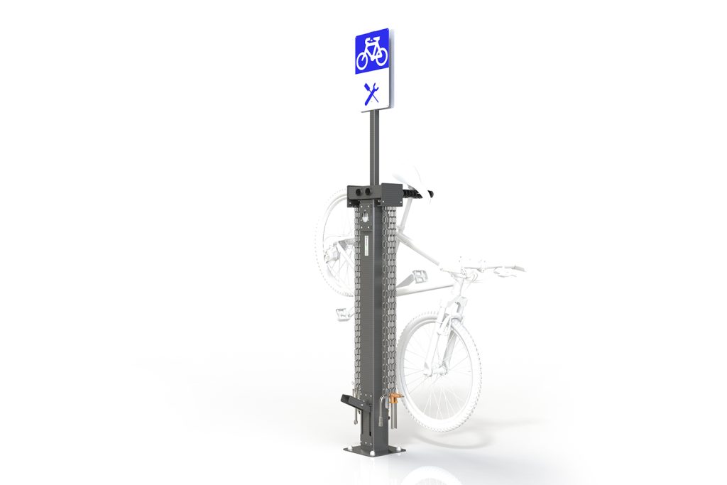 BBRS01B – SecuraBike Repair station - ARA Shelters & Structures