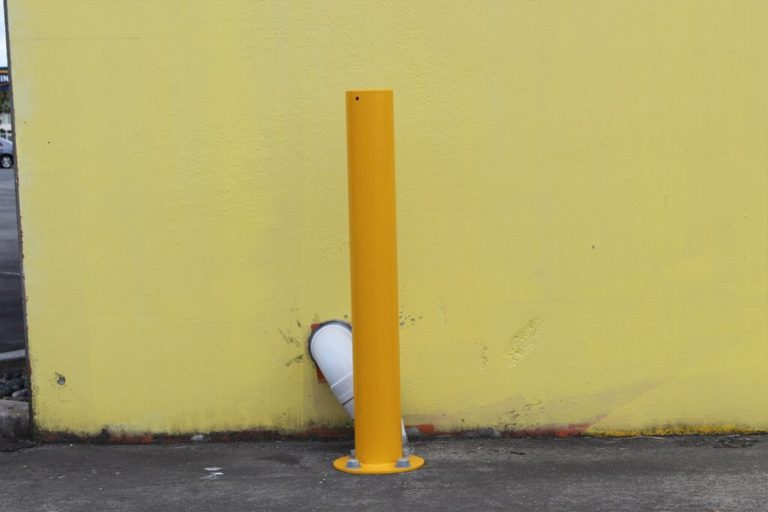 Welded flat top surface mount bollard - ARA Shelters & Structures