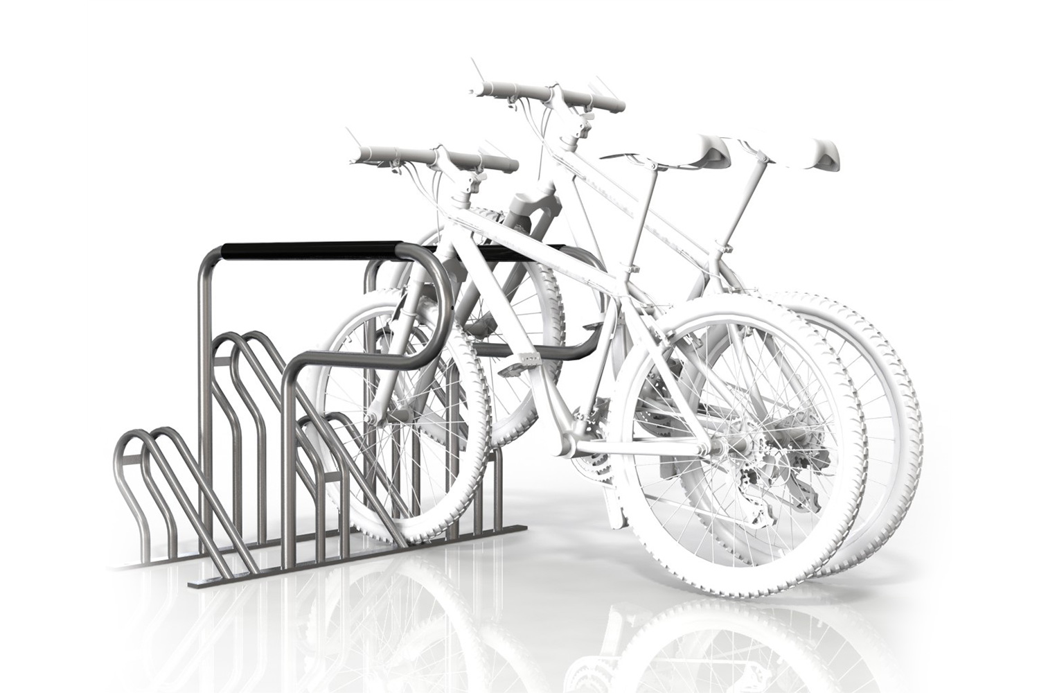 CBR4SCG - SecuraBike 'compact' galvanised 4 bike rack - ARA Shelters ...